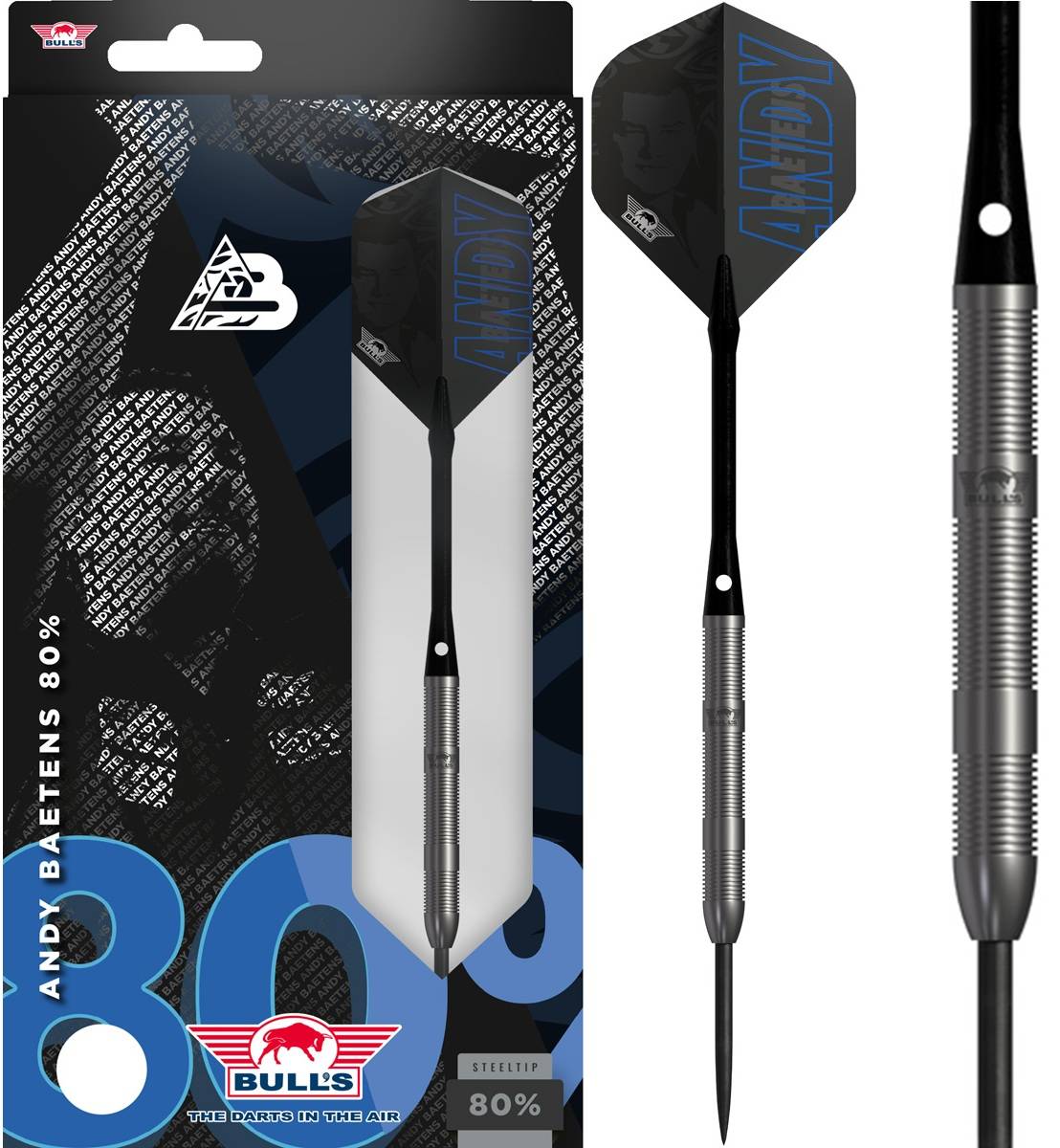 Bull´s Andy Baetens E2 80% Steeldarts 23/25 Gramm Steeldarts | 23 | BU ...