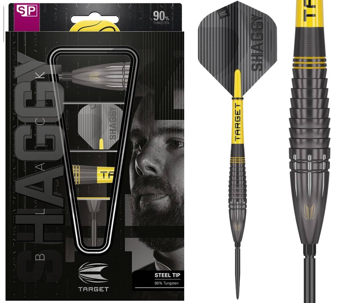 Target Scott Williams Black 90% SP Steeldarts 23/25 Gramm Steeldarts ...