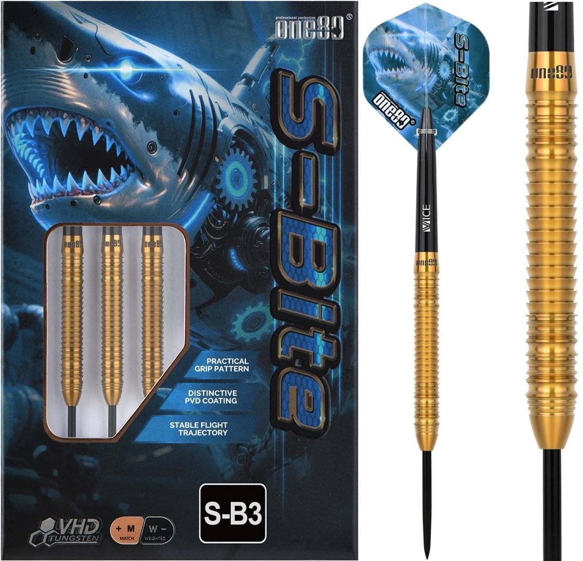 ONE80 Sbite-S-B3 Steeldarts 22/24 Gramm Steeldarts | 24 | ON9732