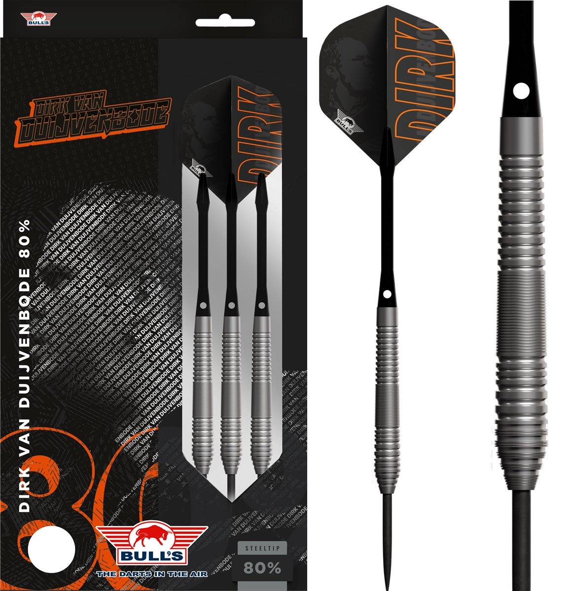 Bull's Dirk van Duijvenbode 80% Steeldarts 22/24 Gramm Steeldarts | 22 ...
