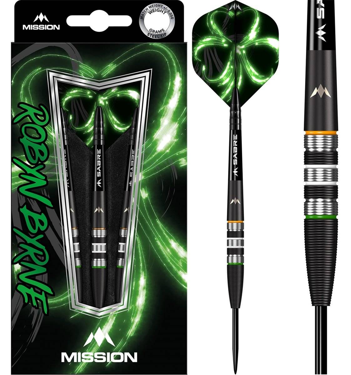 Mission Robyn Byrne 90% Black Titanium Steeldarts 23/25 Gramm ...